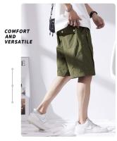 China Mid Waist Spring/Summer Army Green Black wholesale men shorts cargo Polyurethane Elastane 100% Loose Fit Custom (DY002) for sale