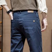China Black Grey Daily Washed Mid Waist mens pants wholesale Black Grey Breathable Custom (P361) for sale