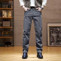 China Black Grey Daily Washed Mid Waist mens pants wholesale Black Grey Breathable Custom (P361) for sale