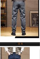 China Black Grey Daily Washed Mid Waist mens pants wholesale Black Grey Breathable Custom (P361) for sale