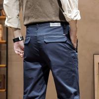 China Black Basic Daily mens pants wholesale Washed Mid Waist Custom (P331) for sale