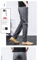 China Grey Black Daily Washed Mid Waist mens pants wholesale Grey Black Breathable Custom (P361) for sale