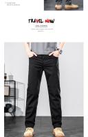 China Grey Black Daily Washed Mid Waist mens pants wholesale Grey Black Breathable Custom (P361) for sale