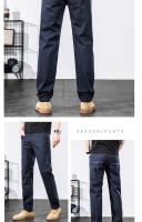 China Grey Black Daily Washed Mid Waist mens pants wholesale Grey Black Breathable Custom (P361) for sale