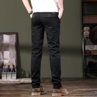 China Washed Black Daily Washed dress pants wholesale price Mid Waist Breathable Custom (P348) for sale