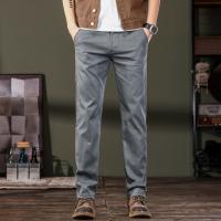 China Washed Black Daily Washed dress pants wholesale price Mid Waist Breathable Custom (P348) for sale