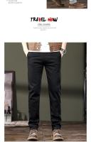 China Washed Black Daily Washed dress pants wholesale price Mid Waist Breathable Custom (P348) for sale