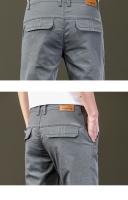 China Washed Black Daily Washed dress pants wholesale price Mid Waist Breathable Custom (P348) for sale