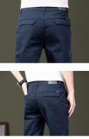 China Solid Color Black Daily Washed dress pants wholesale price Mid Waist Breathable Custom (P331) for sale