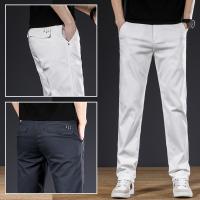 China Straight Pant Slight Stretch Off White Dark Grey dress pants wholesale price Regular Custom (P352) for sale