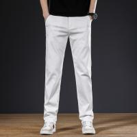 China Straight Pant Slight Stretch Off White Dark Grey dress pants wholesale price Regular Custom (P352) for sale