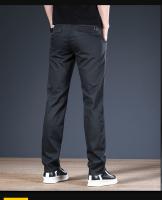 China Straight Pant Slight Stretch Off White Dark Grey dress pants wholesale price Regular Custom (P352) for sale