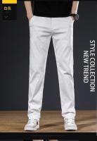 China Straight Pant Slight Stretch Off White Dark Grey dress pants wholesale price Regular Custom (P352) for sale