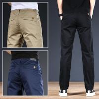 China Black Khaki Straight Pant Slight Stretch dress pants wholesale price Regular Custom (P351) for sale