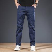 China Black Khaki Straight Pant Slight Stretch dress pants wholesale price Regular Custom (P351) for sale
