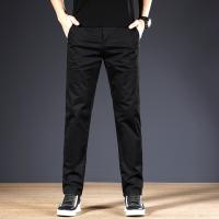 China Black Khaki Straight Pant Slight Stretch dress pants wholesale price Regular Custom (P351) for sale