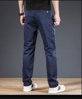 China Black Khaki Straight Pant Slight Stretch dress pants wholesale price Regular Custom (P351) for sale