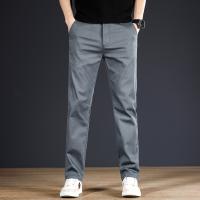 China Black Straight Pant Slight Stretch dress pants wholesale price Regular Custom (P348) for sale
