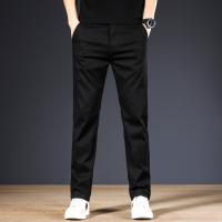 China Black Straight Pant Slight Stretch dress pants wholesale price Regular Custom (P348) for sale