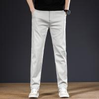 China Black Straight Pant Slight Stretch dress pants wholesale price Regular Custom (P348) for sale