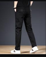 China Black Straight Pant Slight Stretch dress pants wholesale price Regular Custom (P348) for sale