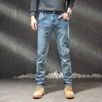 China Vintage Mid Waist Slight Stretch wholesale skinny jeans mens Outdoor Office/Commute Daily Regular Custom (M002) for sale