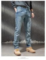China Vintage Mid Waist Slight Stretch wholesale skinny jeans mens Outdoor Office/Commute Daily Regular Custom (M002) for sale