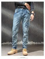 China Vintage Mid Waist Slight Stretch wholesale skinny jeans mens Outdoor Office/Commute Daily Regular Custom (M002) for sale