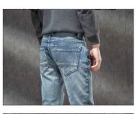 China Vintage Mid Waist Slight Stretch wholesale skinny jeans mens Outdoor Office/Commute Daily Regular Custom (M002) for sale