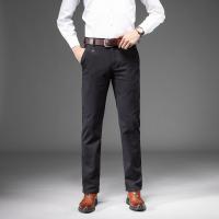 China Black Daily Mid Waist dress pants wholesale price Breathable Slight Stretch Custom (P331) for sale