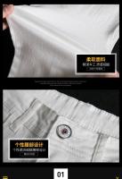 China White Mid Waist All Season dress pants wholesale price Urban Fashion Slight Stretch Custom (P321) for sale