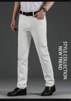 China White Mid Waist All Season dress pants wholesale price Urban Fashion Slight Stretch Custom (P321) for sale