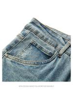 China Mid Waist Brown Blue Youth Trend wholesale skinny jeans mens Autumn 2025 Slight Stretch Custom (Y242) for sale