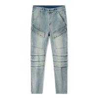 China Mid Waist Green Blue Youth Trend jogger pants wholesale Slight Stretch Stone Washed Vintage Washed Custom (Y240) for sale