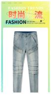 China Mid Waist Green Blue Youth Trend jogger pants wholesale Slight Stretch Stone Washed Vintage Washed Custom (Y240) for sale