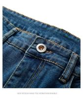 China Blue Washed Mid Waist wholesale skinny jeans mens Distressed Urban Fashion Custom (Y229) for sale
