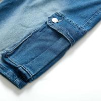 China Blue Summer Mid Waist wholesale men shorts cargo Urban Fashion Vintage Washed Distressed Custom (Y239) for sale