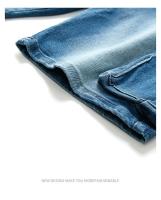 China Blue Summer Mid Waist wholesale men shorts cargo Urban Fashion Vintage Washed Distressed Custom (Y239) for sale