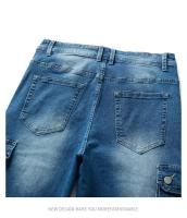 China Blue Summer Mid Waist wholesale men shorts cargo Urban Fashion Vintage Washed Distressed Custom (Y239) for sale