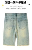 China Summer Mid Waist High Stretch wholesale men shorts cargo Urban Fashion Vintage Color Blue Black Custom (Y232) for sale
