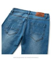 China Mid Waist Youth Trend Stone Washed wholesale skinny jeans mens Vintage Washed Slight Stretch Custom (Y809) for sale