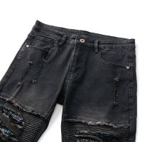 China Black Mid Waist Urban Fashion wholesale skinny jeans mens Slight Stretch Regular Custom (Y228) for sale