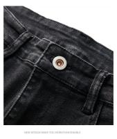 China Black Mid Waist Urban Fashion wholesale skinny jeans mens Slight Stretch Regular Custom (Y228) for sale