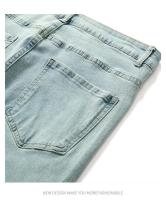 China Blue Grey Mid Waist High Stretch wholesale skinny jeans mens Urban Fashion Regular Custom (TM226) for sale