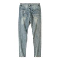 China Blue Mid Waist Distressed wholesale skinny jeans mens High Stretch Urban Fashion Custom (Y230) for sale
