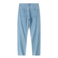 China Distressed Blue Mid Waist Distressed wholesale skinny jeans mens Youth Trend Non Stretch Custom (Y238) for sale