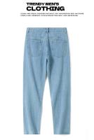 China Distressed Blue Mid Waist Distressed wholesale skinny jeans mens Youth Trend Non Stretch Custom (Y238) for sale