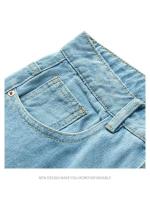 China Distressed Blue Mid Waist Distressed wholesale skinny jeans mens Youth Trend Non Stretch Custom (Y238) for sale