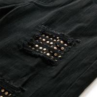 China Black Black Mid Waist Urban Fashion wholesale skinny jeans mens Washed Regular Custom (TM227) for sale