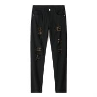 China Black Black Mid Waist Urban Fashion wholesale skinny jeans mens Washed Regular Custom (TM227) for sale